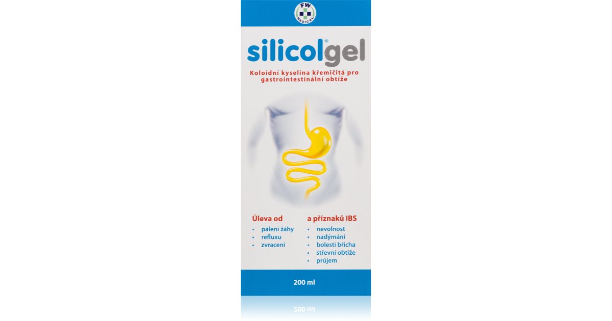 Silicolgel Koloidní kyselina křemičitá pro gastrointestinální obtíže ...