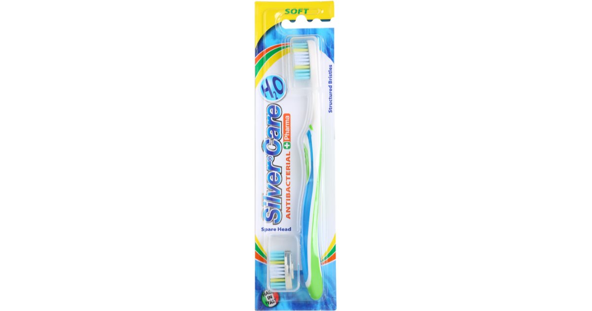 SilverCare H2O Antibacterial Toothbrush with Spare Head Soft | notino.co.uk
