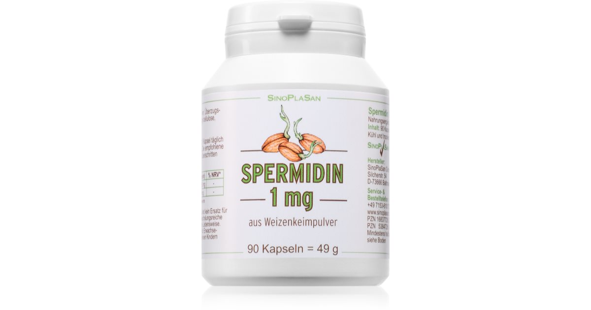 SinoPlaSan Spermidin 1 mg Kapseln für Ihr Wohlbefinden ️ notino.de