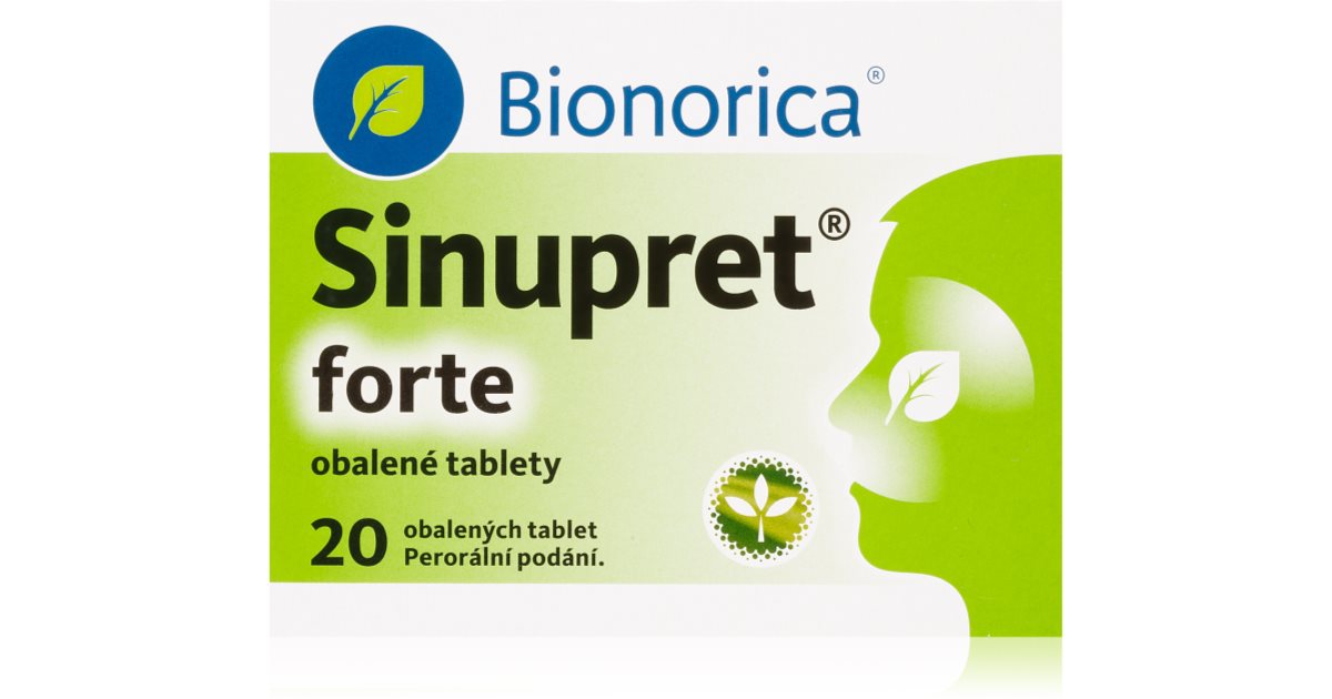Sinupret Sinupret Forte obalené tablety při zánětu v nosních dutinách a ...