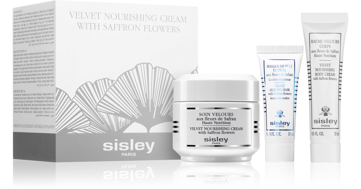 Sisley Velvet Nourishing Cream with Saffron Flowers Skin Care Set ...