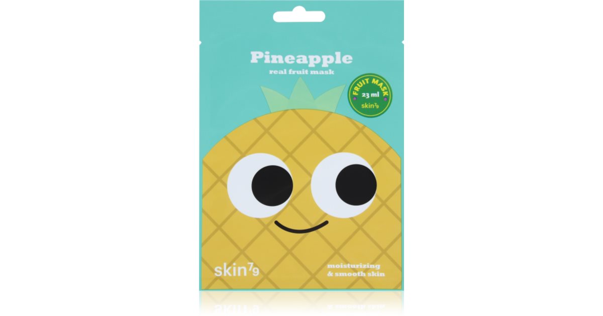 Skin79 Real Fruit Pineapple máscara em folha com efeito alisador ...