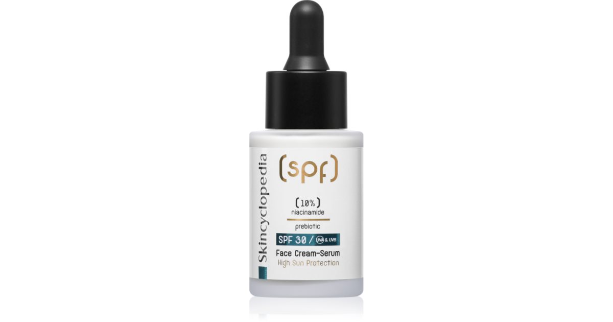 Skincyclopedia 10% Niacinamide Acid + Prebiotic cream serum SPF 30 ...