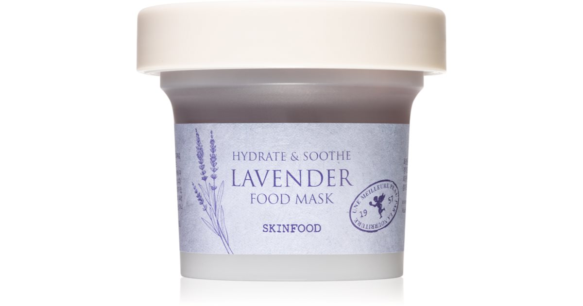 Skinfood Food Mask Lavender hydrating gel mask to soothe and strengthen ...