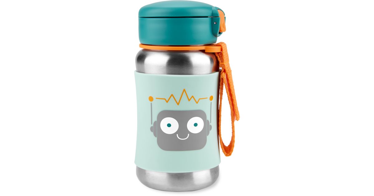 Skip Hop Spark Style Straw Bottle stainless steel water bottle with ...