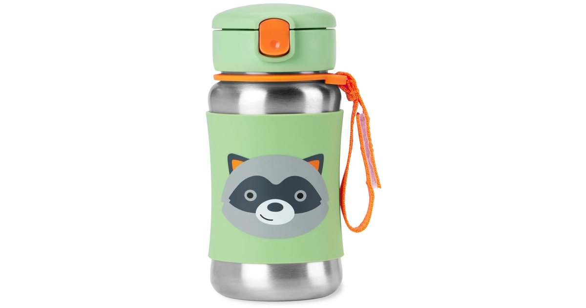 Skip Hop Spark Style Straw Bottle stainless steel water bottle with ...