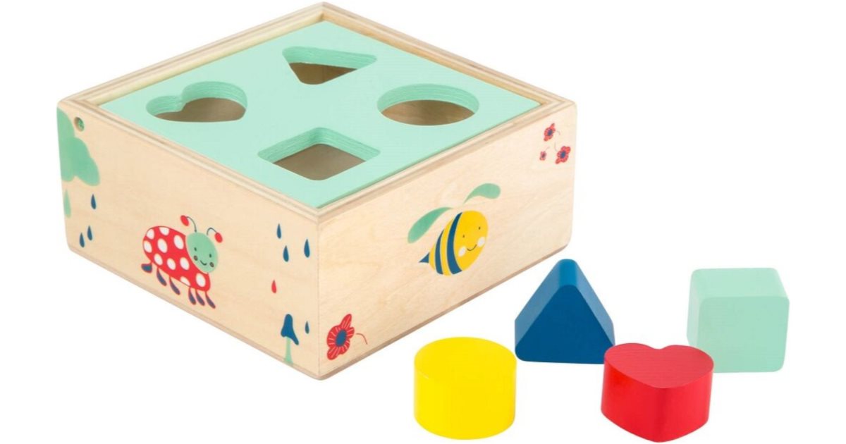 Small foot Shape-Fitting Cube Forest Activity Steckspielzeug aus Holz ️ ...