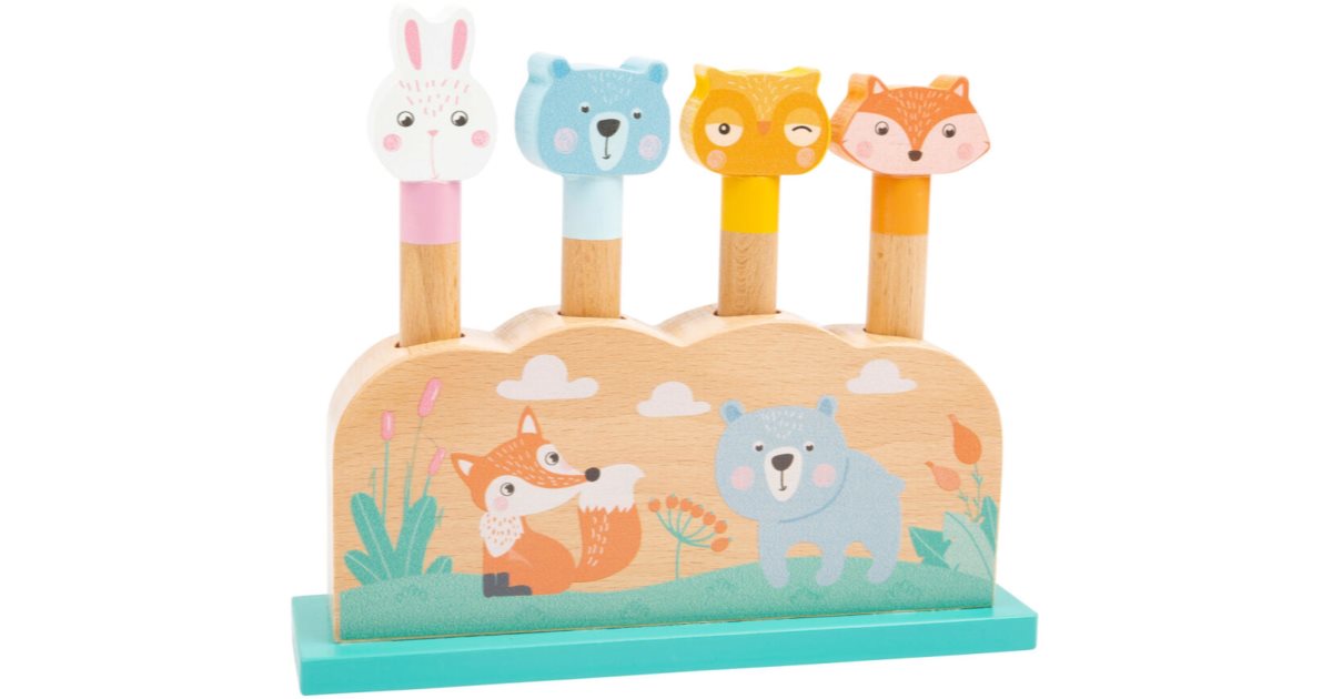 Small foot by Legler Game Small Foot Pop Up Animals activity toy ...