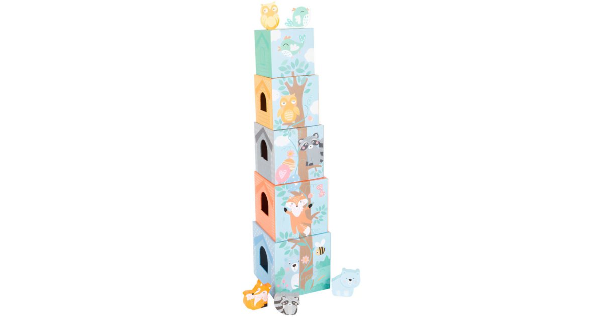 Small foot Stacking Tower Pastel Animals stackable tower | notino.co.uk