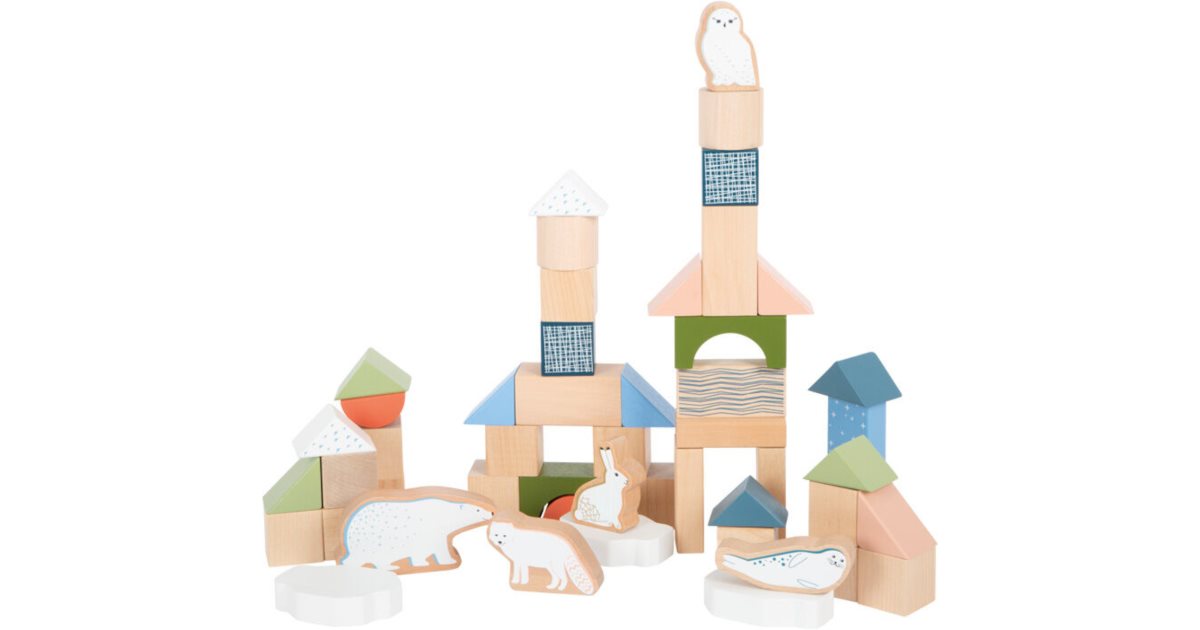 Small foot Wooden Building Blocks Dino cubes wooden | notino.co.uk