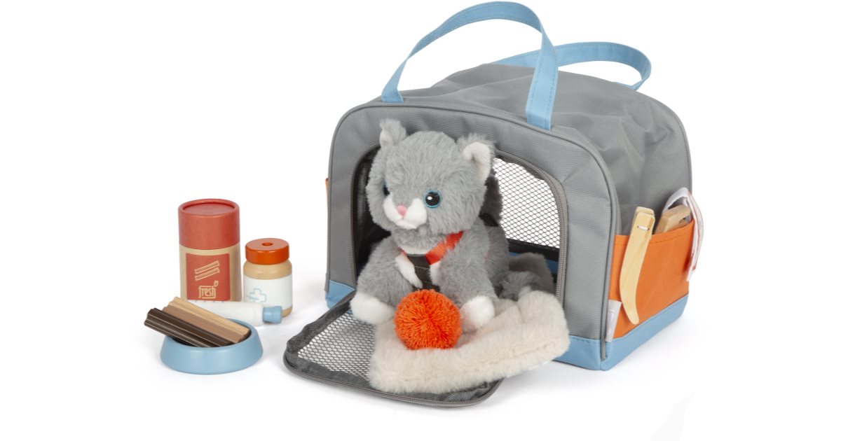 Small foot by Legler Small Foot Plush Cat Care Set Animals Pastel jouet ...