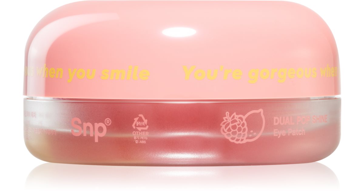 SNP Dual Pop Shine Hydrogel Eye Mask with a brightening effect | notino.ie