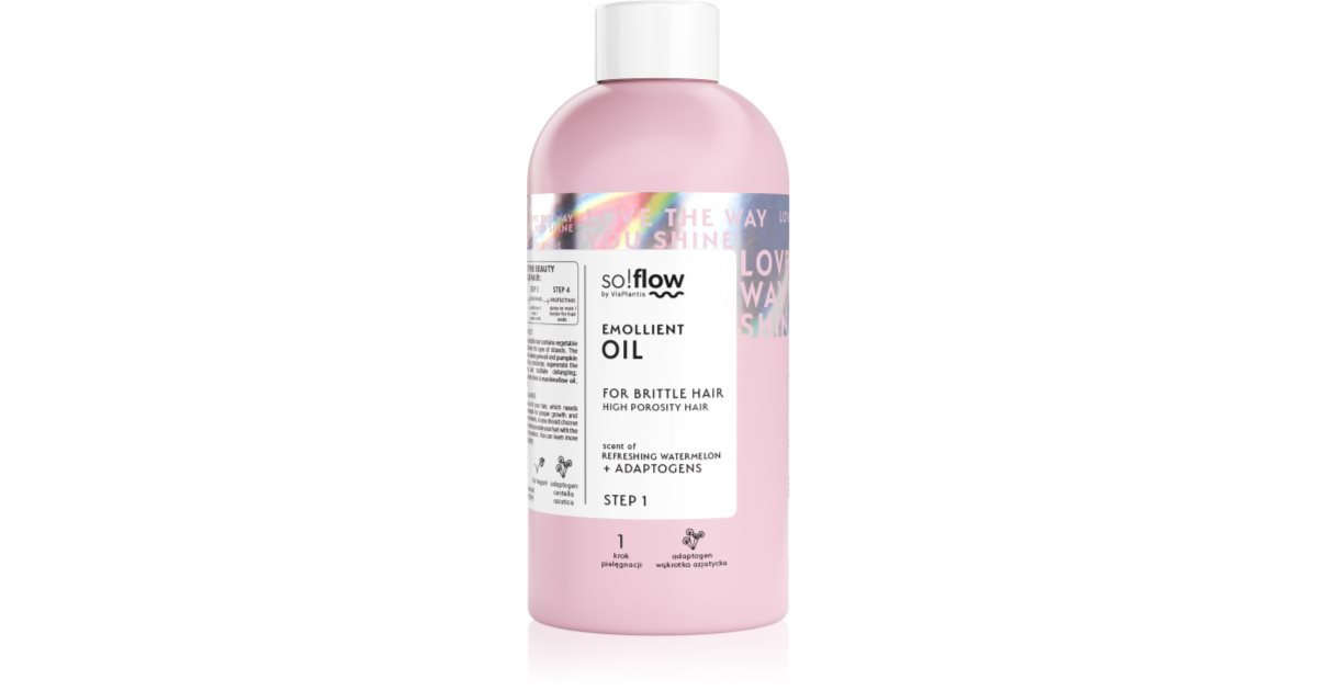 so!flow High Porosity Hair Emollient Oil хидратиращо олио за крехка и ...