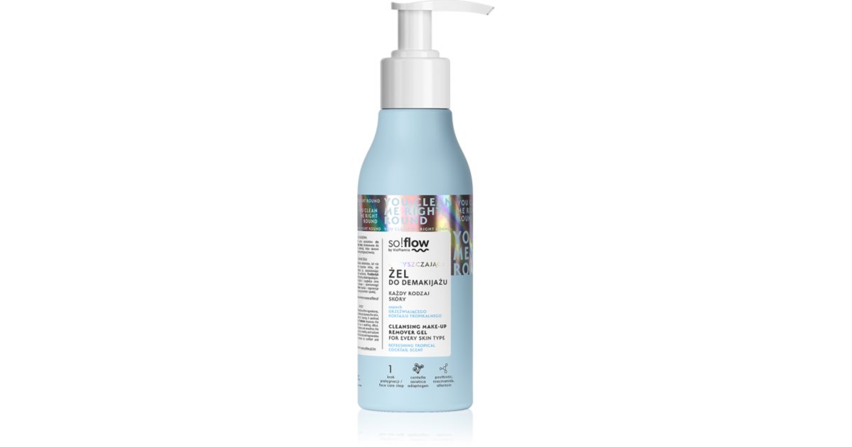 so!flow Cleansing Make-Up Removal Gel gel makeup remover and cleanser ...
