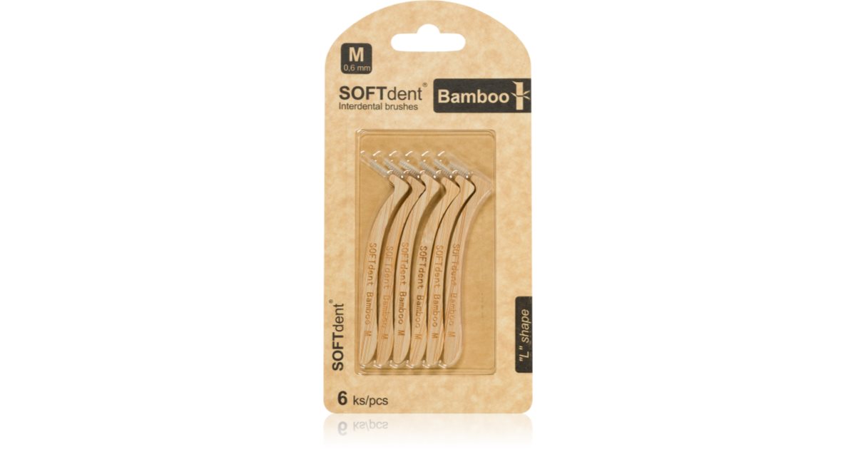 SOFTdent Bamboo Interdental Brushes Interdentalzahnbürste aus Bambus ...