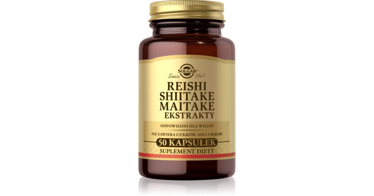 Solgar Reishi Shiitake Maitake ekstrakty | notino.pl