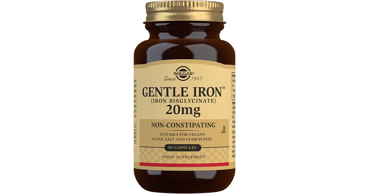 Solgar Gentle Iron 20 mg kapsuly na podporu krvotvorby | notino.sk