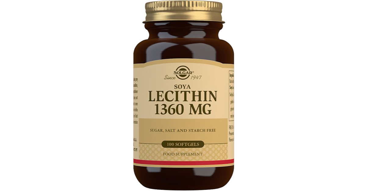 Solgar Soya Lecithin 1360 mg doplněk stravy pro udržení normální ...