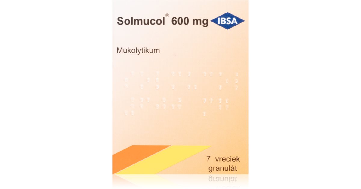 Solmucol Solmucol 600mg granuly na podporu vykašliavania | notino.sk