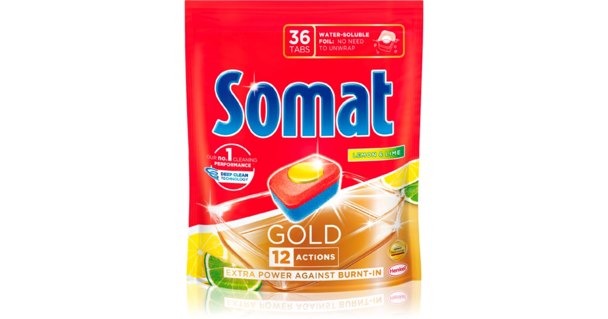 Somat Gold Lemon tabs til opvaskemaskine | notino.dk