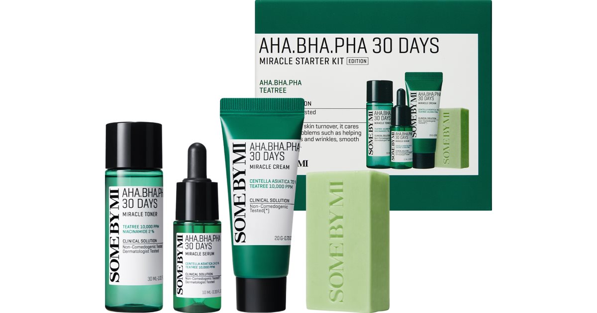Some By Mi AHA∙BHA∙PHA 30 Days Miracle set for problem skin, acne ...