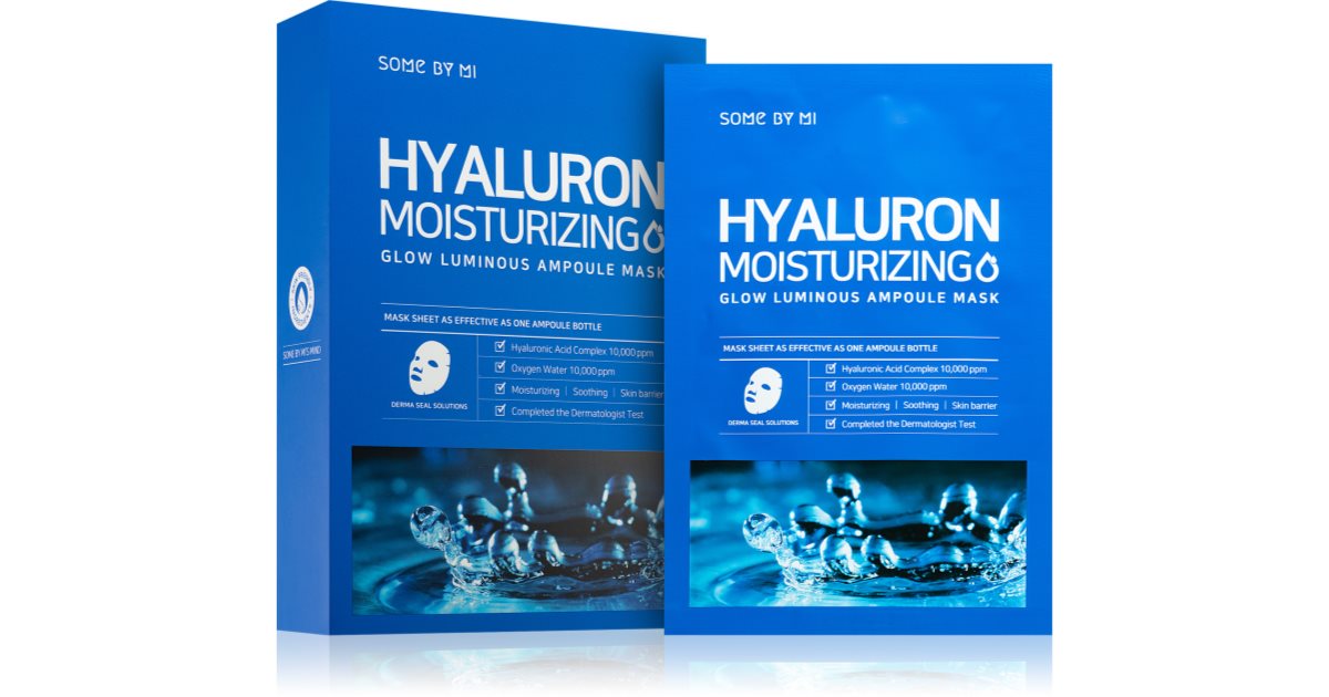Some By Mi Glow Luminous Hyaluron Moisturizing moisturising face sheet ...