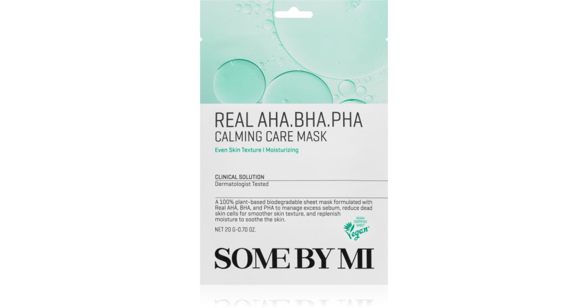Some By Mi Clinical Solution AHA∙BHA∙PHA Calming Care Mask Calming Face ...
