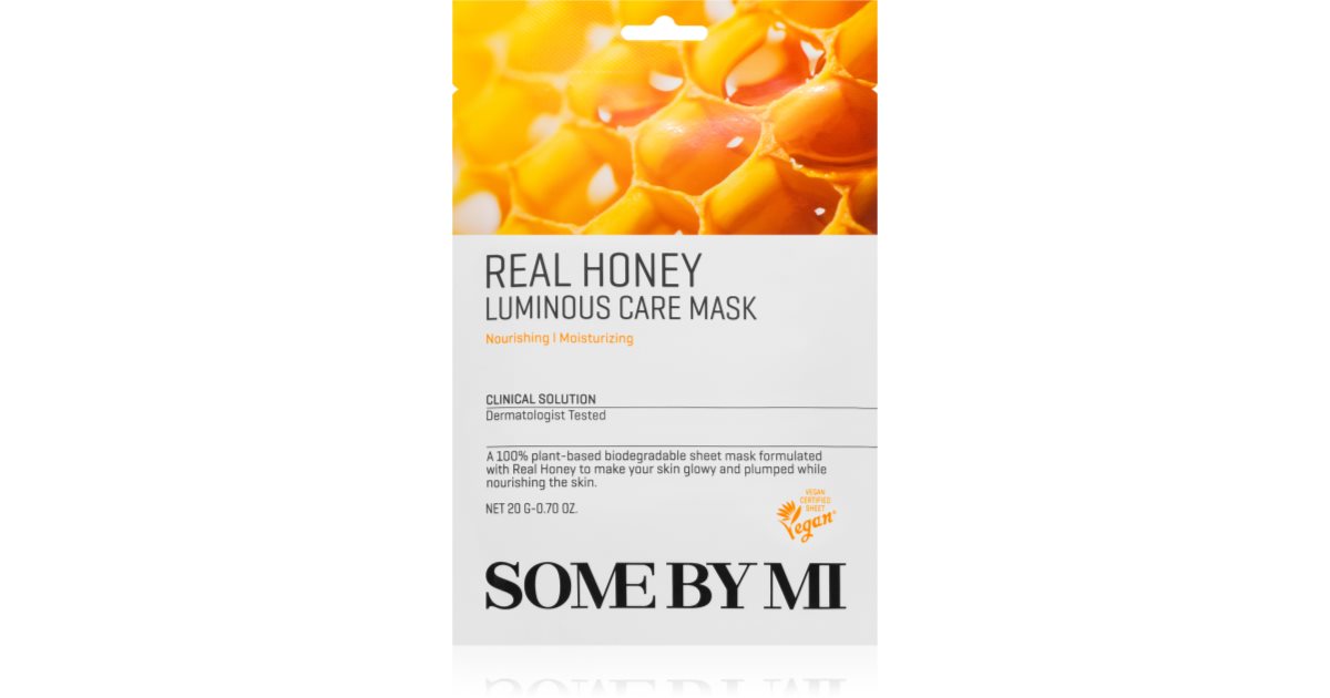Some By Mi Daily Solution Honey Luminous Care brightening sheet mask ...