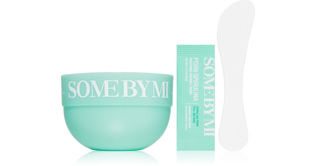 Some By Mi PDRN Spirulina Soothing Sherbet Mask soothing face mask with ...