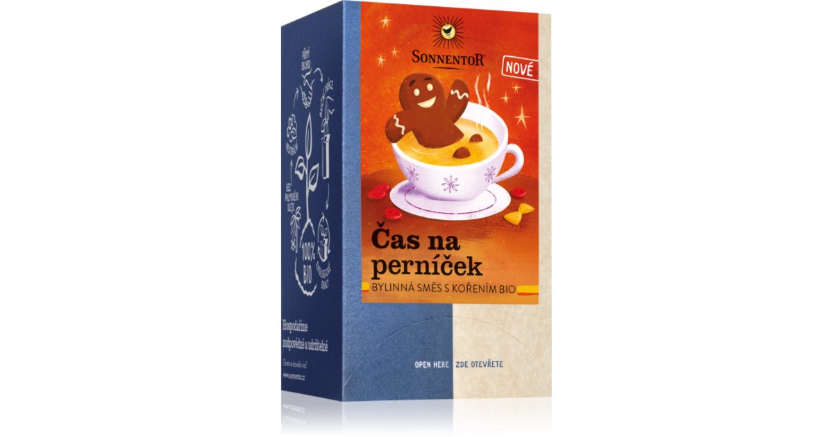 SONNENTOR Čas na perníček BIO bylinný čaj s kořením dvoukomorový sáček | notino.cz