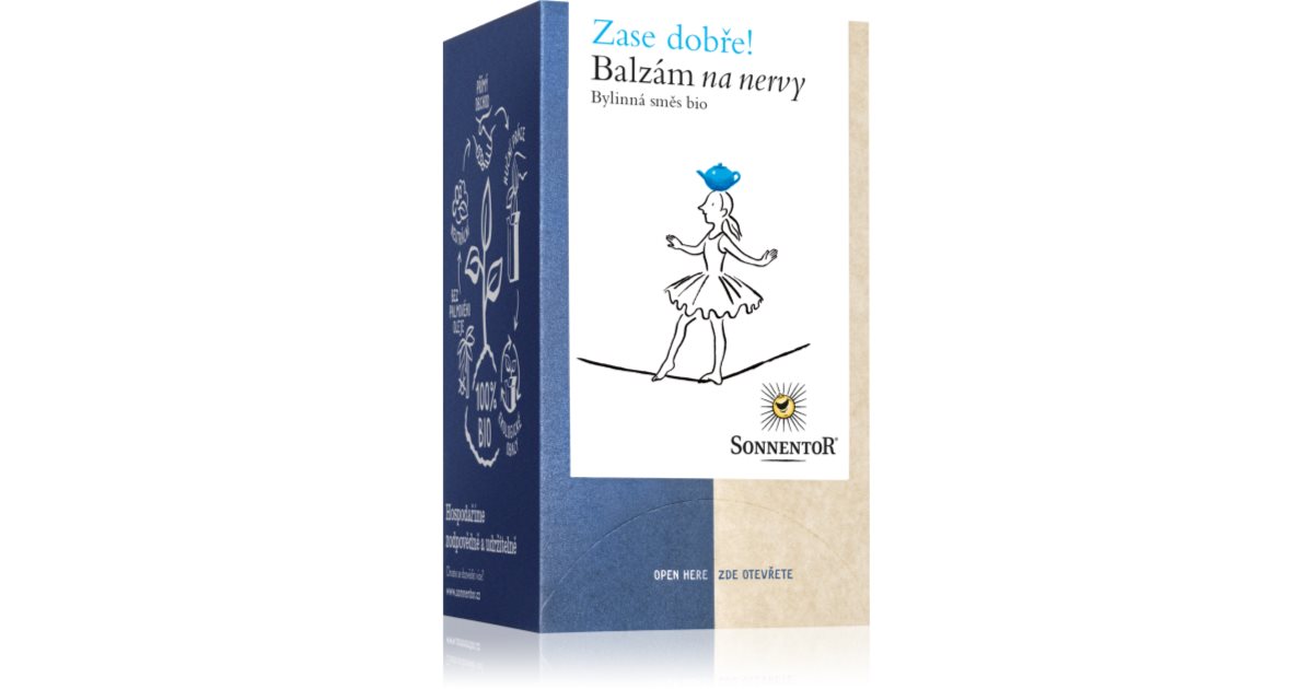 SONNENTOR Balzám na nervy BIO bylinný čaj dvoukomorový sáček | notino.cz