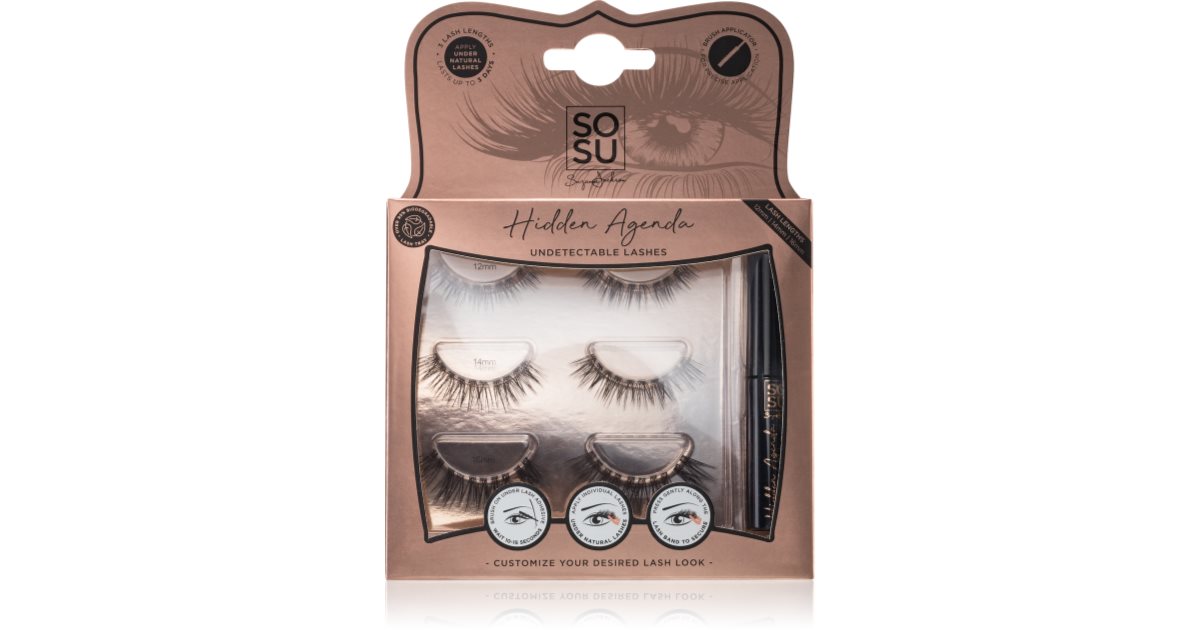 Sosu Cosmetics Hidden Agenda Undetectable Lashes Pestañas Postizas
