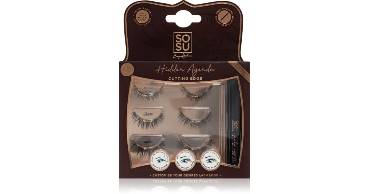 Sosu Cosmetics Hidden Agenda Cutting Edge Pestañas Postizas