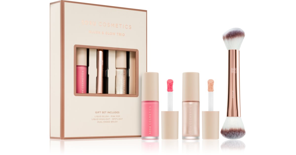 SOSU Cosmetics Blush & Glow Trio gift set for the face | notino.co.uk