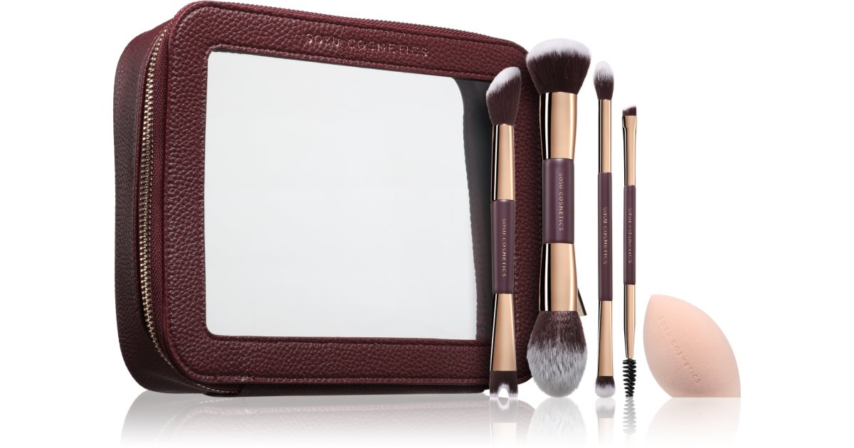 SOSU Cosmetics Ultimate Blend The Luxe tool kit brush set with a pouch ...