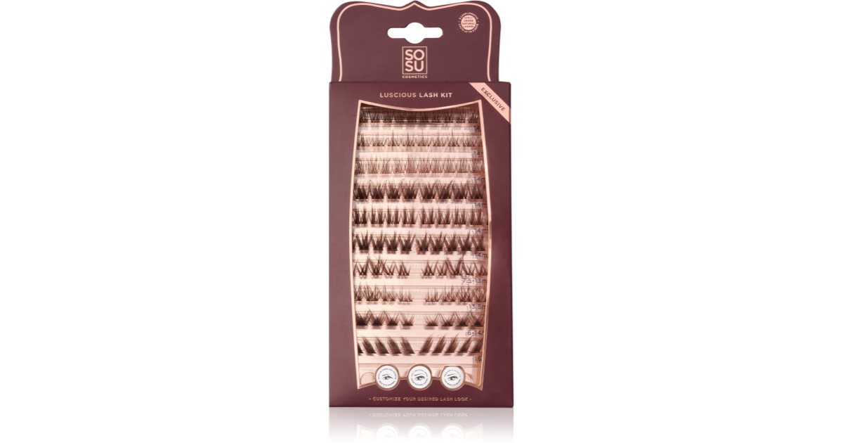 SOSU Cosmetics Luscious Lash Kit stick-on cluster lashes | notino.co.uk
