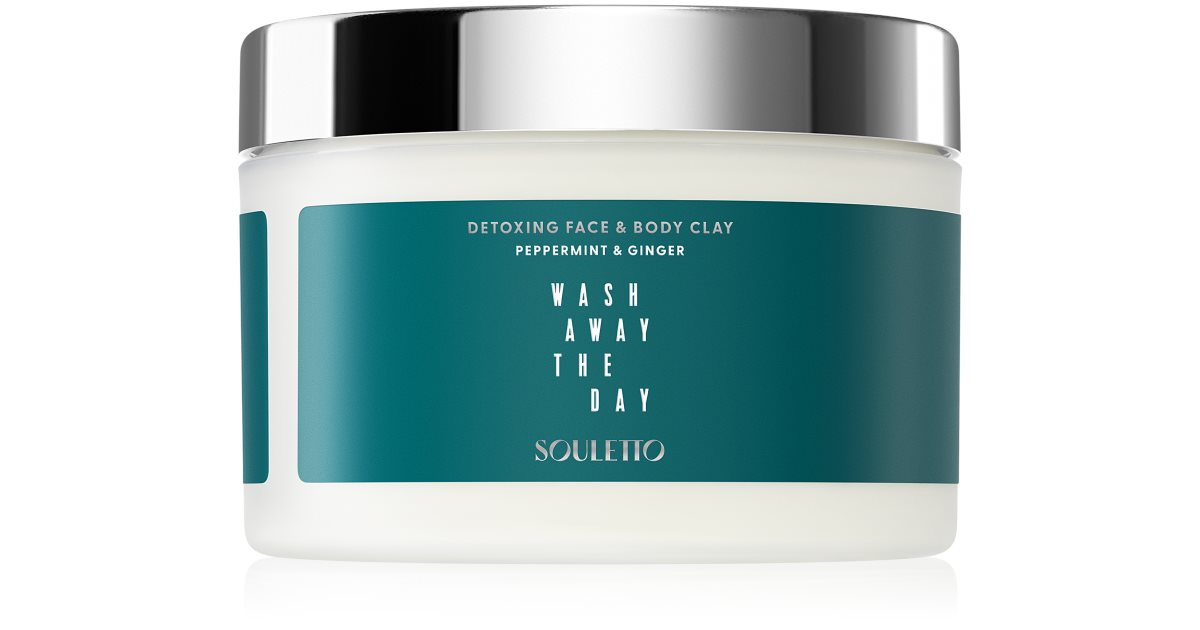 Souletto Peppermint & Ginger Face & Body Clay Body And Face Mask with ...