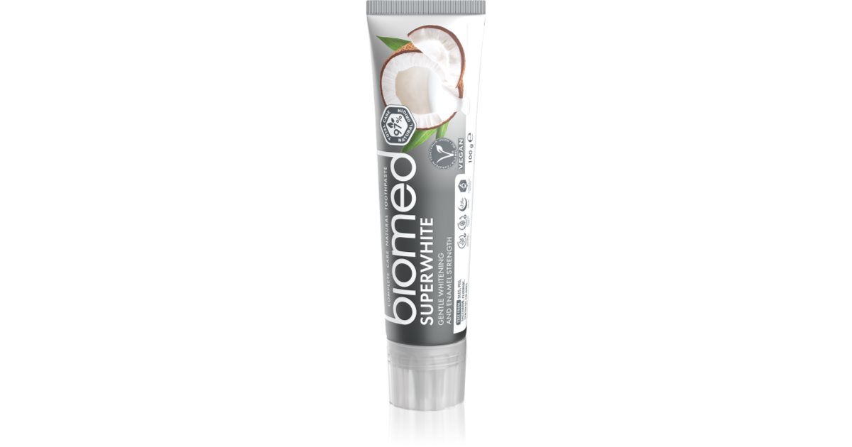 Biomed Superwhite reinforcing toothpaste with coconut oil notino