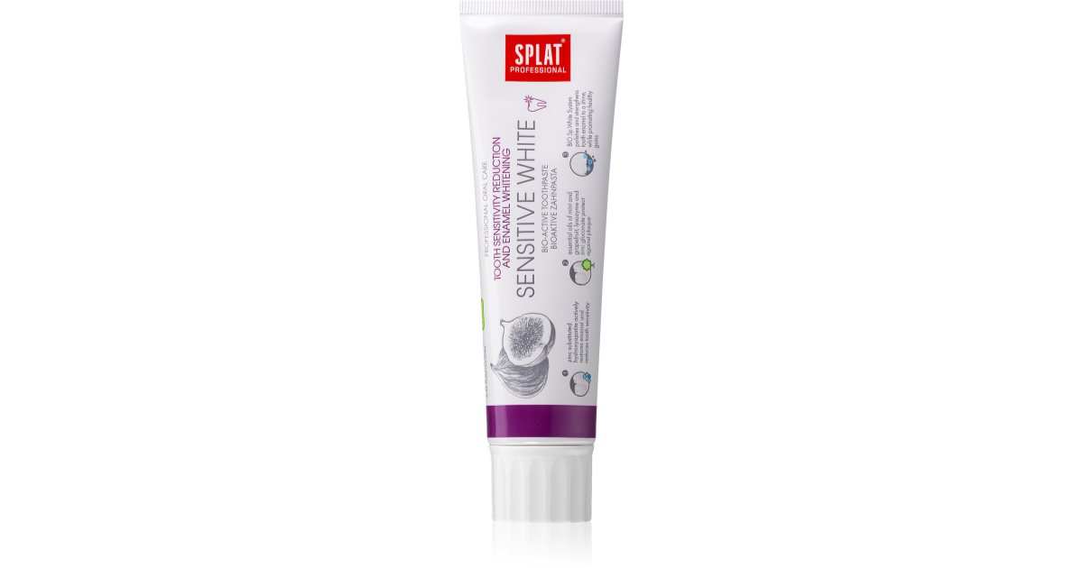 Splat Professional Sensitive White биоактивна паста за зъби с избелващ ...
