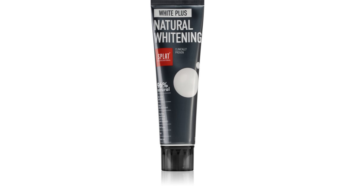 Splat Professional White Plus whitening toothpaste with fluoride ...