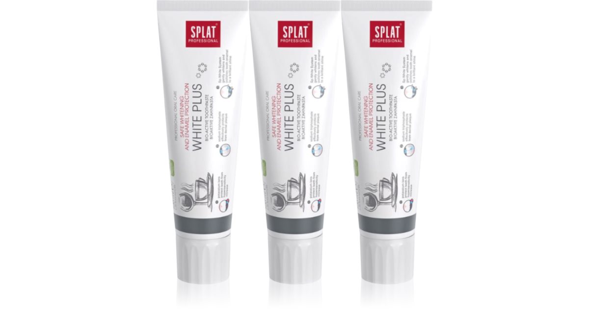Splat Professional White Plus Bio-Aktiv Zahnpasta für schonendes ...