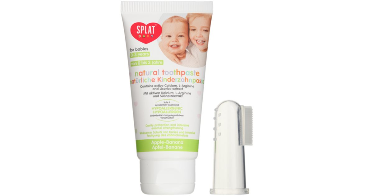 Splat Baby natural toothpaste with massage brush for kids | notino.co.uk