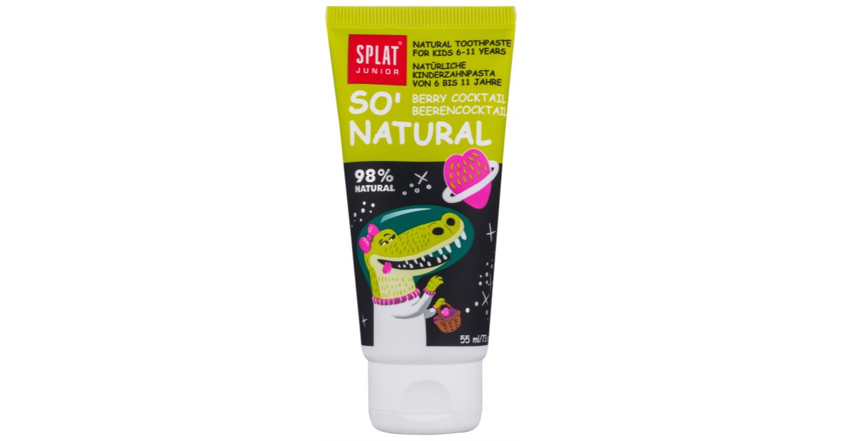 Splat Junior So' Natural toothpaste for kids 6-11 years | notino.co.uk