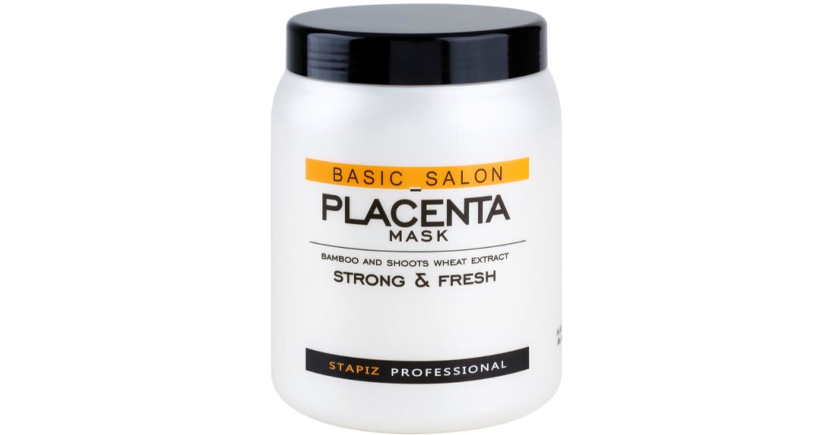 Stapiz Basic Salon Placenta Hydrating Mask For Brittle And Stressed Hair | notino.ie