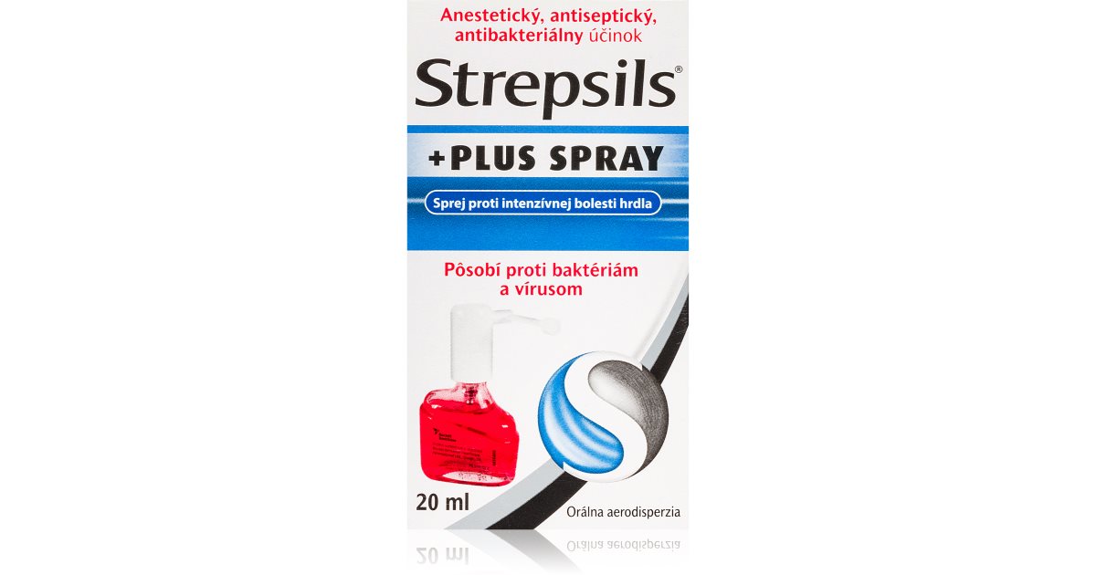 Strepsils Strepsils Plus Spray orálna aerodisperzia na úľavu od bolesti ...