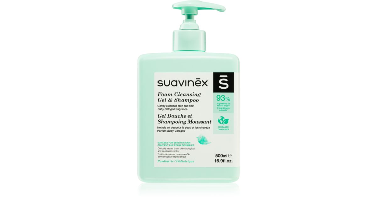 Suavinex Foam Cleansing Gel & Shampoo Foam Shampoo for children from ...