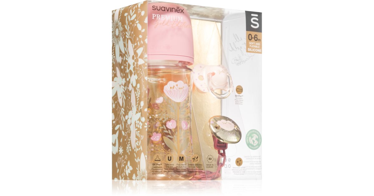 Suavinex Gold Premium Gift Set Pink coffret (para bebés) | notino.pt