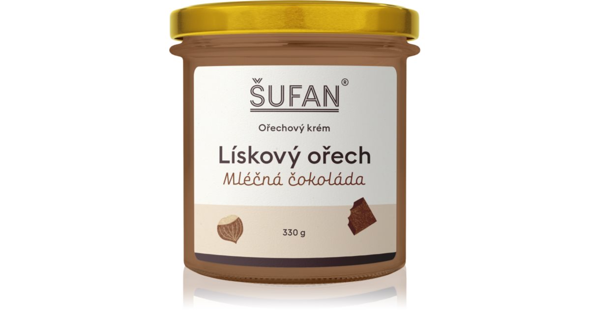 Šufan Lieskový orech s mliečnou čokoládou orechová nátierka s čokoládou ...