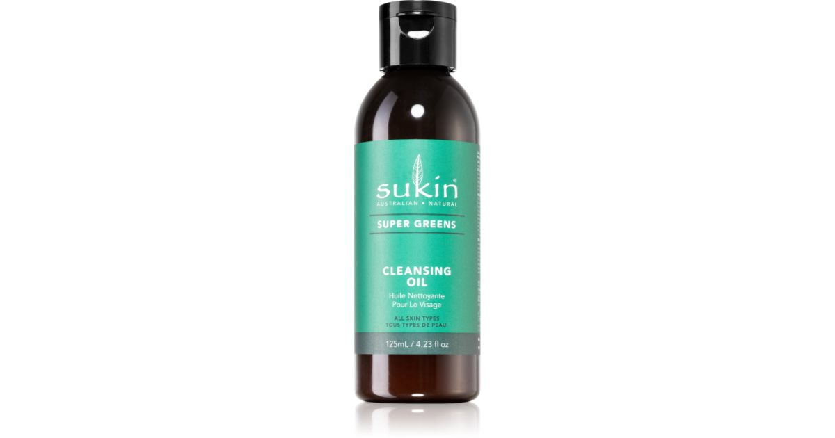 Sukin Super Greens Mild rengörande olja för normal till torr hud ...