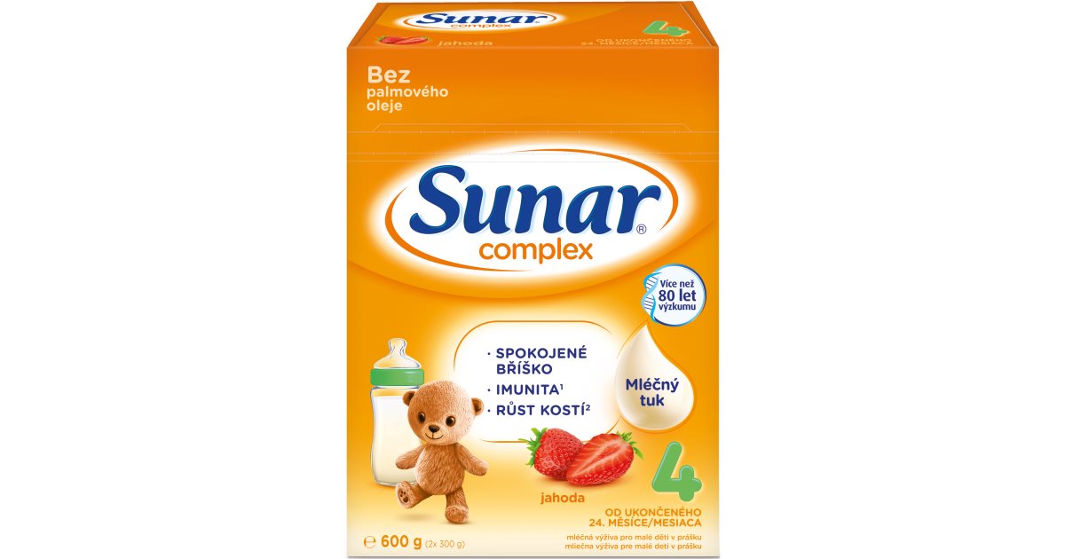 Sunar Complex 4 jahoda batoľacie mlieko | notino.sk